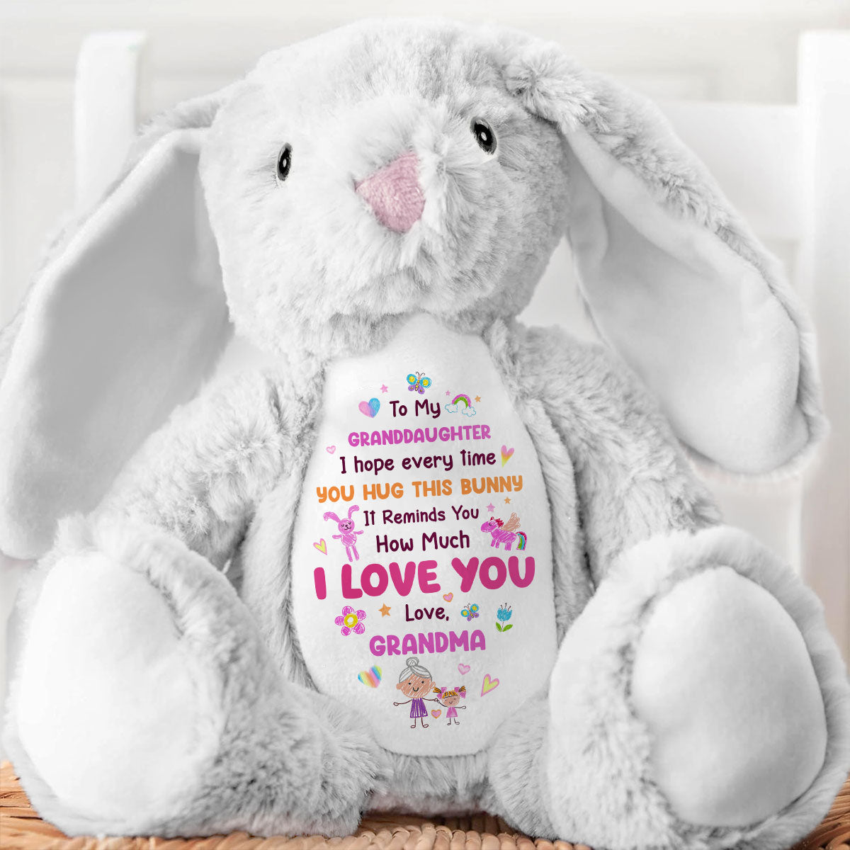 Gift For Granddaughter - A Hug You Can Keep - Personalized Stuffed ...
