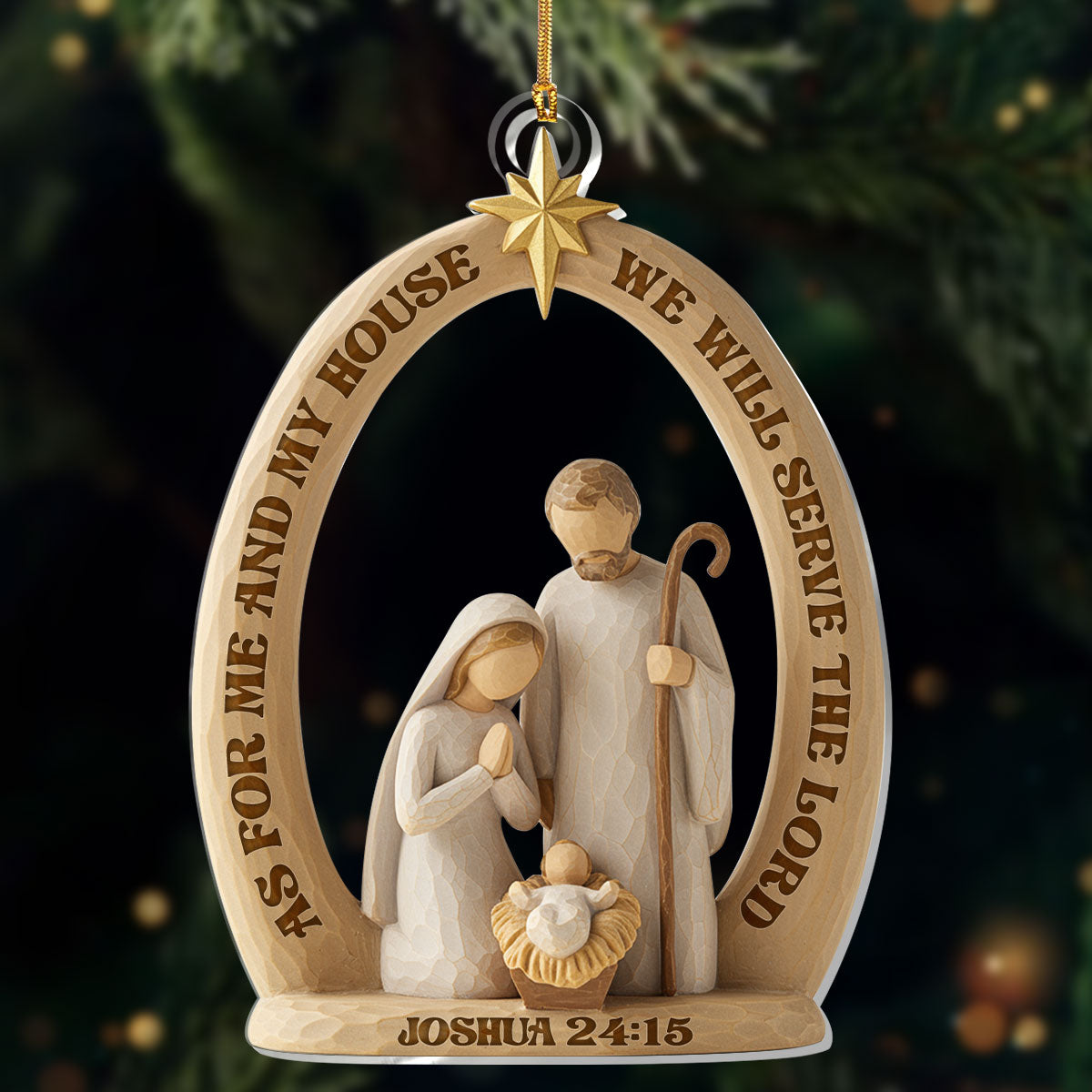 Holy Family - 1-Layer Acrylic Ornament – FaithCorner