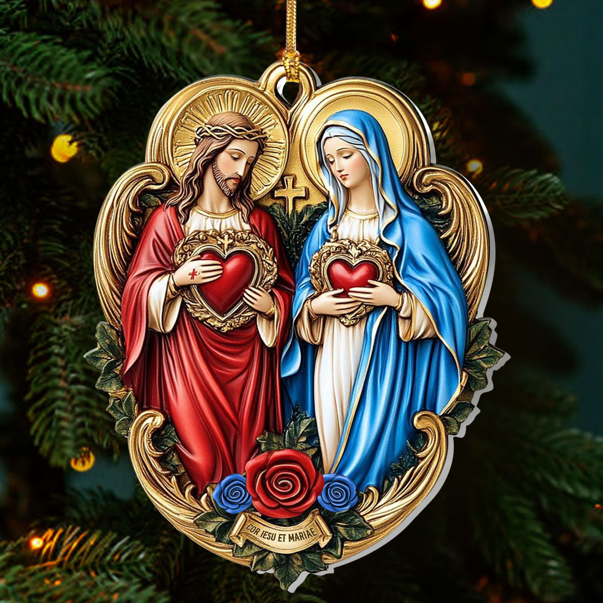 United In Divine Love - 1-Layer Acrylic Ornament – FaithCorner