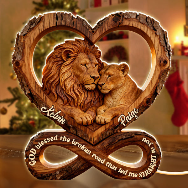 God Blessed The Broken Road That Led Me Straight To You - Personalized ...