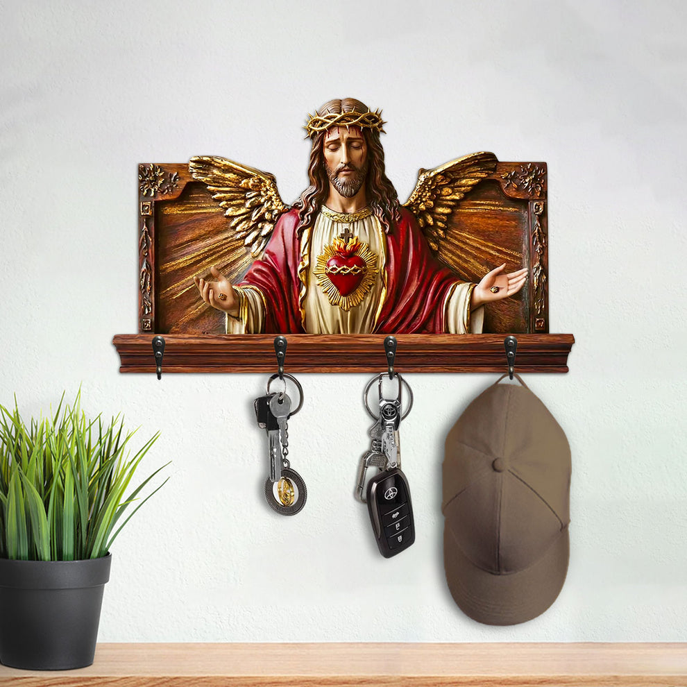 Sacred Heart Of Jesus Blessing Hooks - Key Holder – FaithCorner