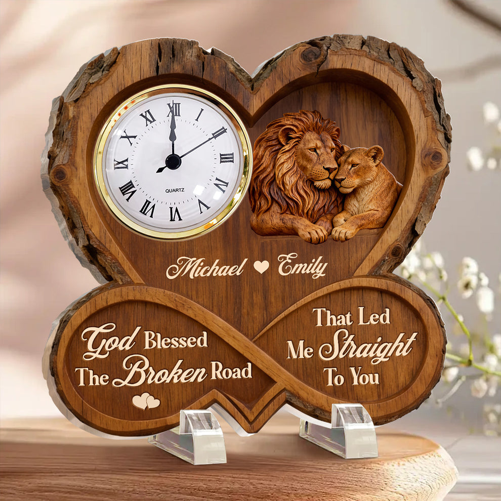 God Blessed The Broken Road That Led Me Straight To You - Personalized ...