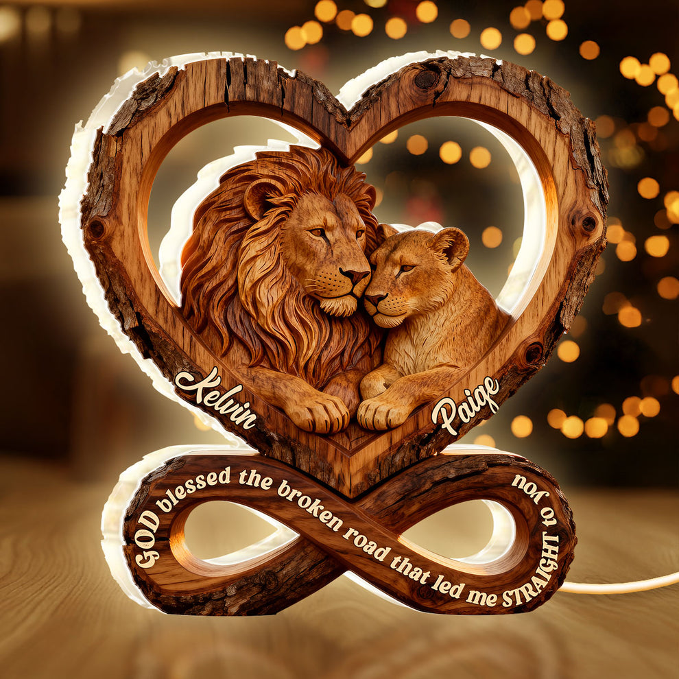 God Blessed The Broken Road That Led Me Straight To You - Personalized ...