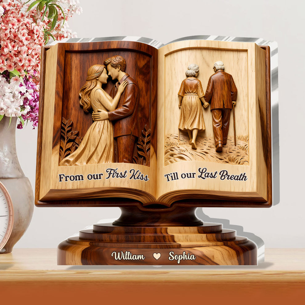 Eternal Pages Our Story - Personalized Custom Shaped Acrylic Plaque ...