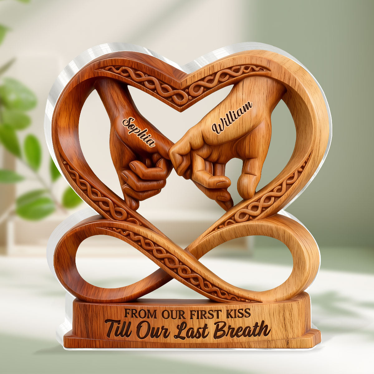 Linked By Love - Personalized Custom Shaped Acrylic Plaque – FaithCorner